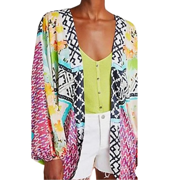 SAACHI | Accessories | Saachi Mixed Print Kimono | Poshmark